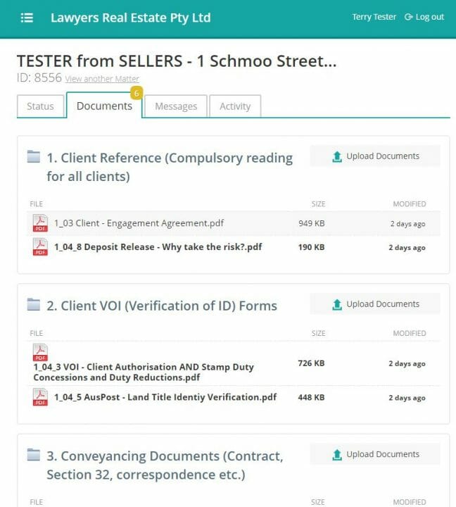 Secure Document Exchange (SDX) Portal - Lawyers Conveyancing